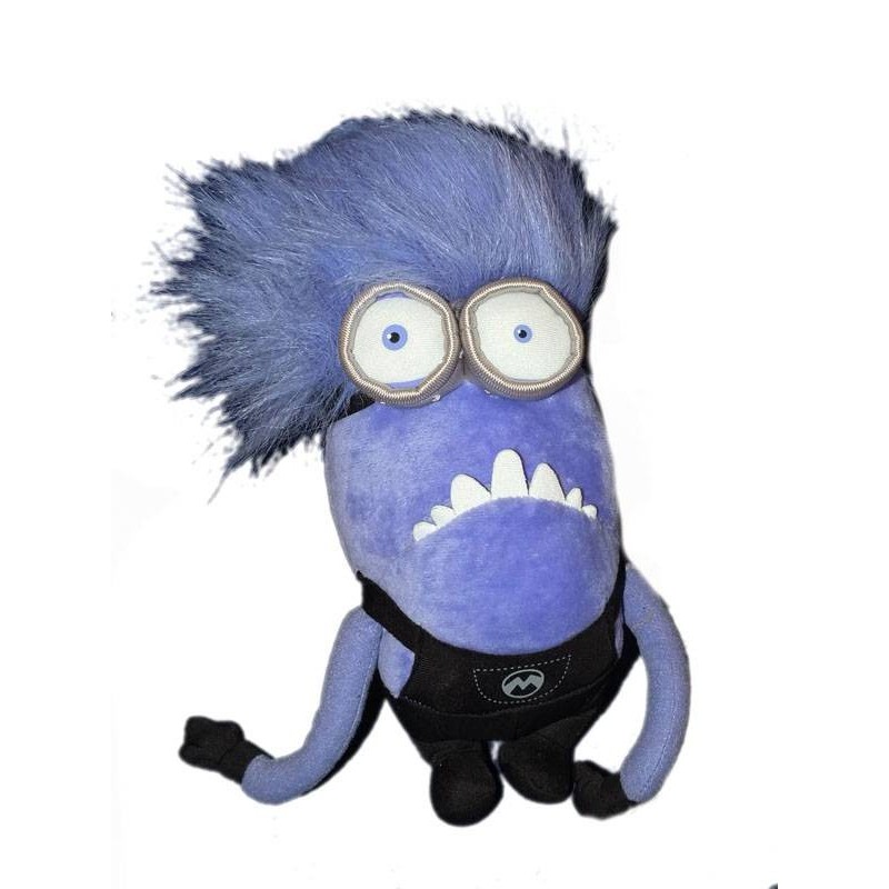 Peluche Doudou Minion Moi Moche et Mechant Despicable 2 Violet mauve 32 cm